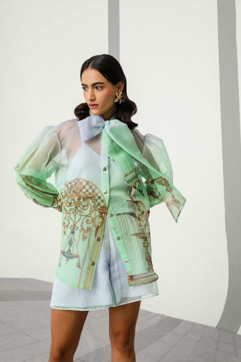 Ancient Ombre Sheer Shirt Set – Mero Studio